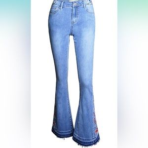 Jeans | Nwt High Rise Embroidered Bell Bottoms | Poshmark